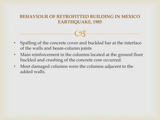 Retrofitting case study of RCC structure | PPTX