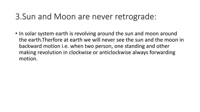 Retrogression of planets | PPTX