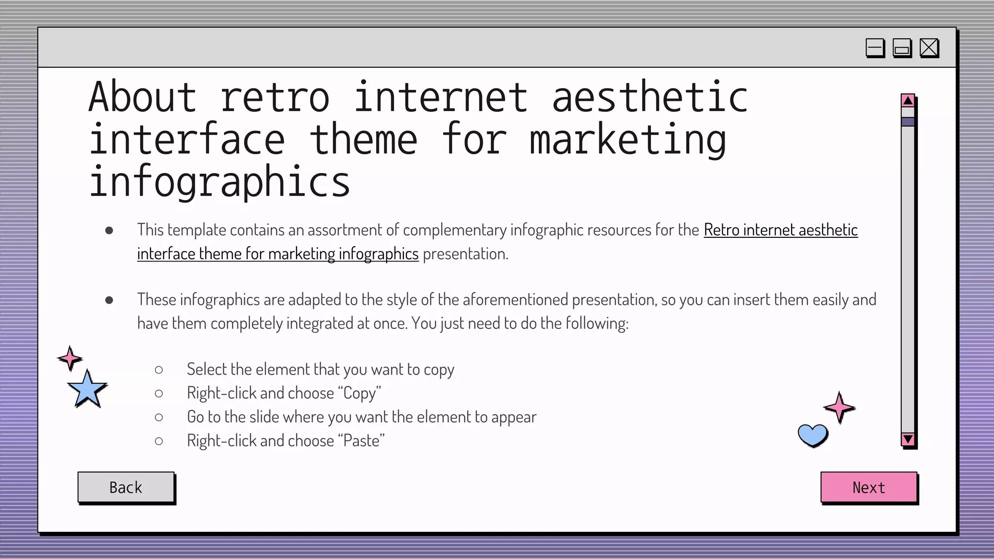 Retro Internet Aesthetic Interface Theme for Marketing Infographics by ...