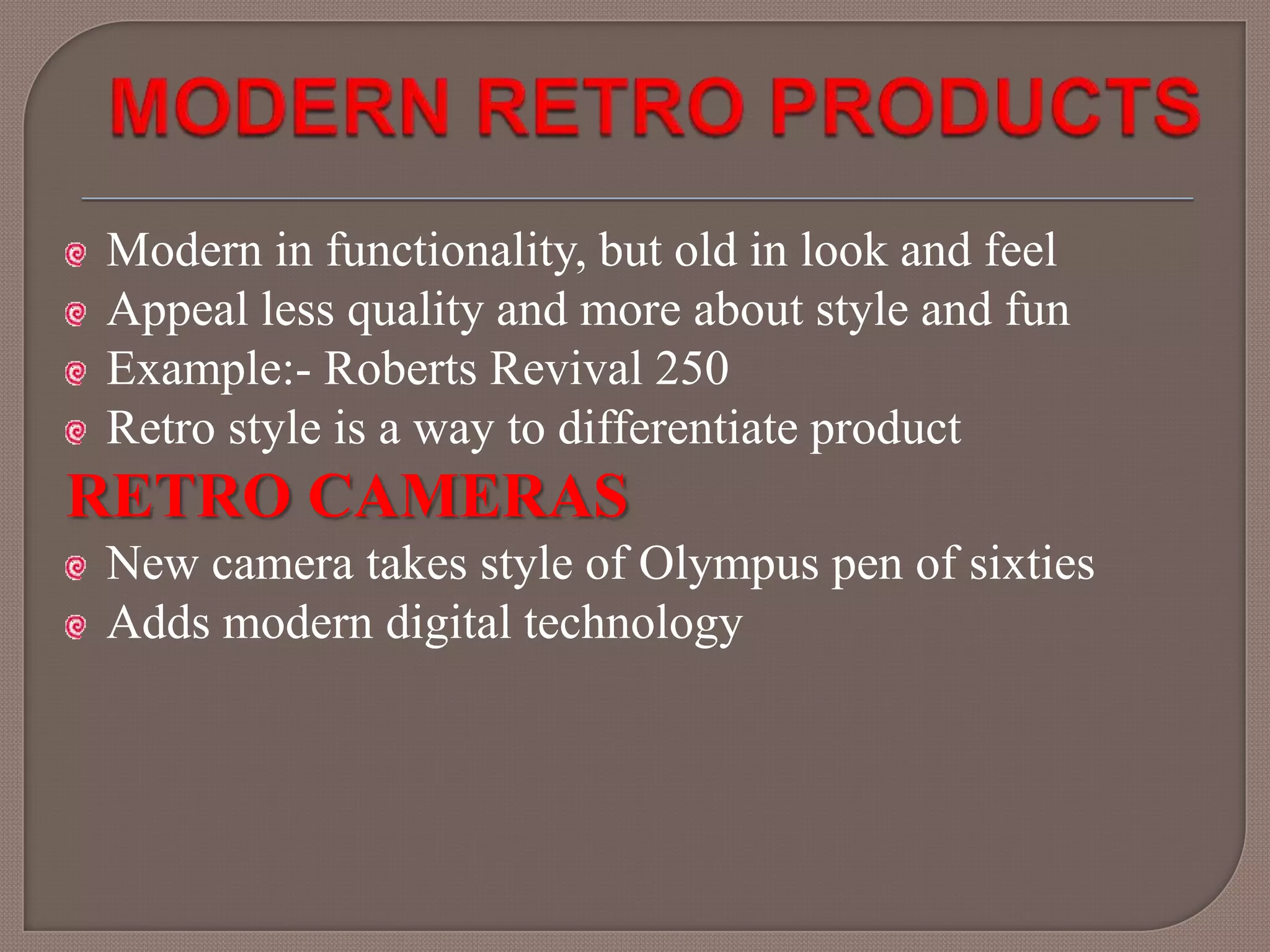Retro marketing | PPTX | Style & Fashion