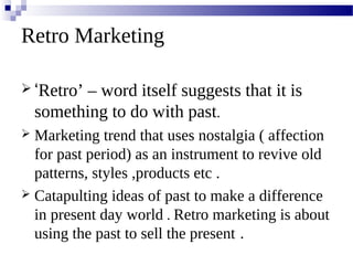 Retro marketing | PPT