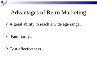 Retro marketing | PPT