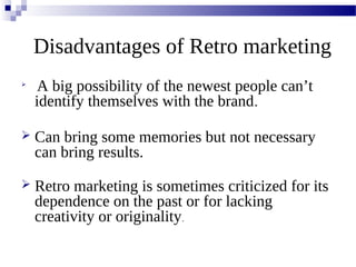Retro marketing | PPT