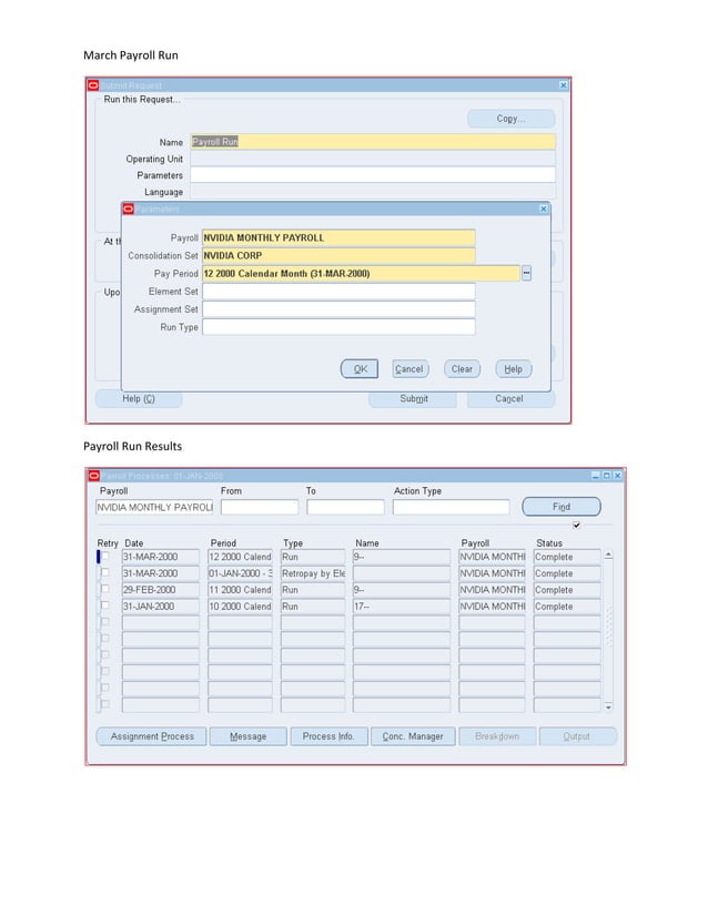 Oracle Retro pay by element | DOCX