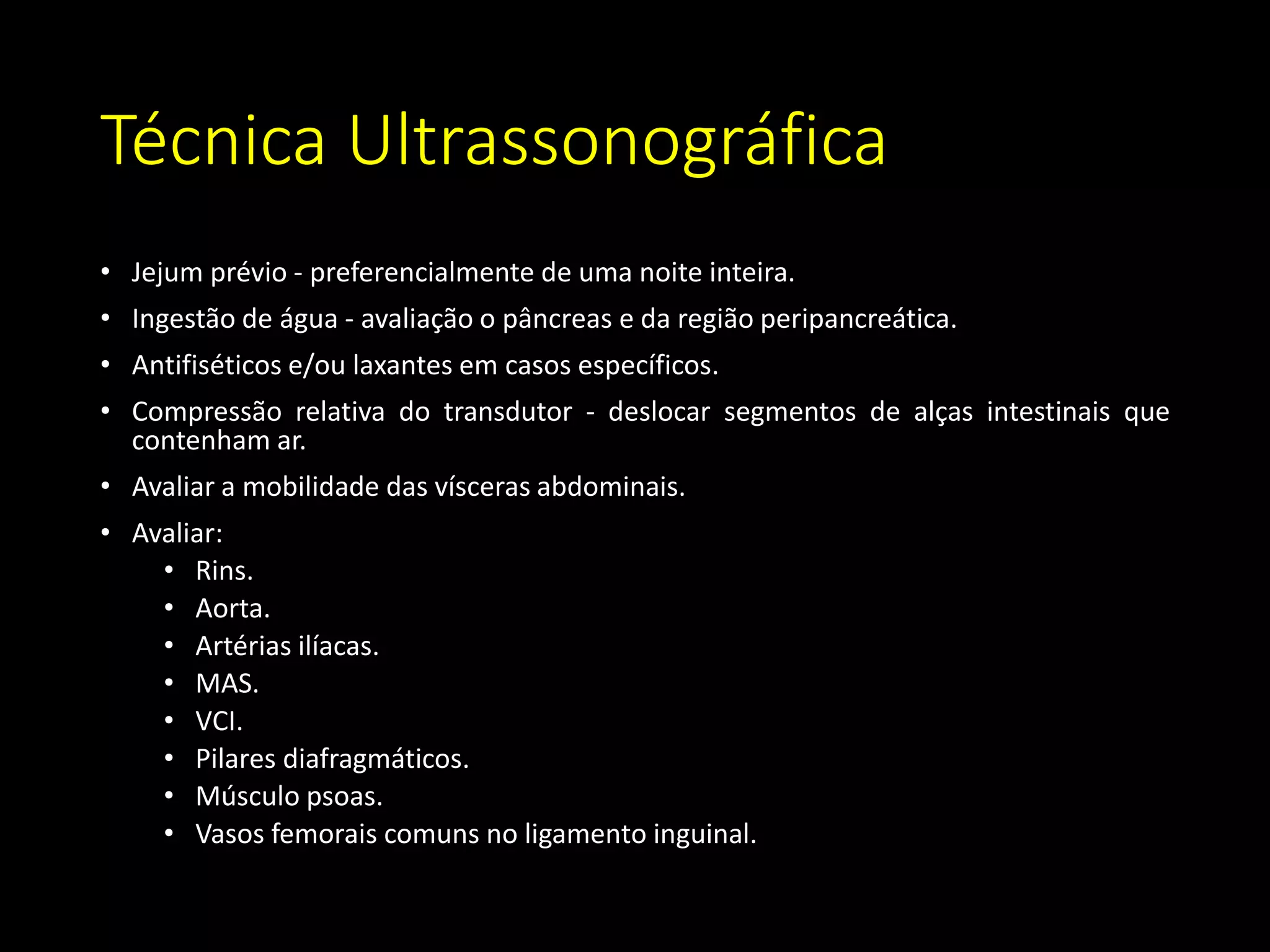 Ultrassom do Retroperitônio e Peritônio | PPTX