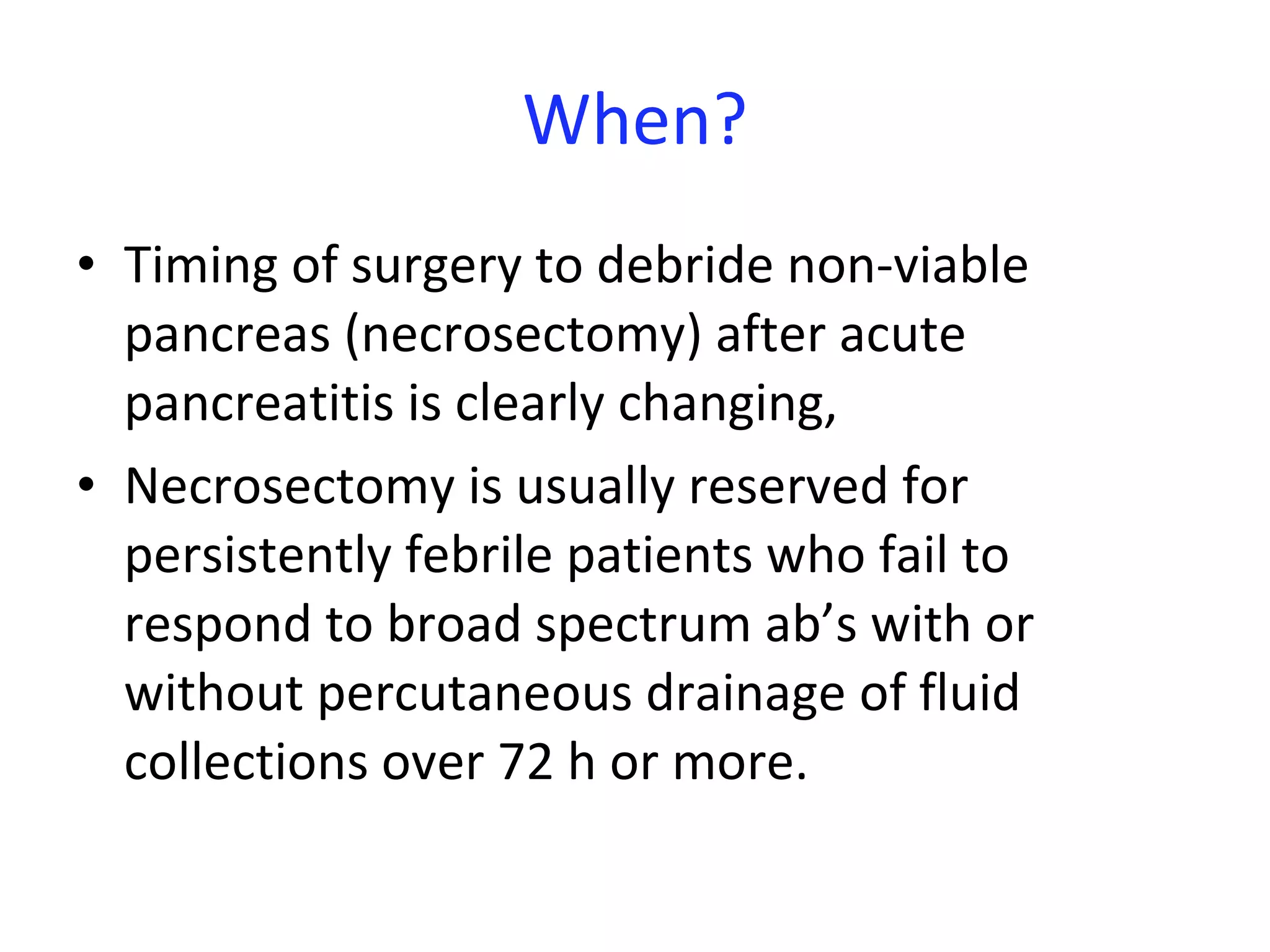 Retroperitoneal endoscopic necrosectomy | PPT