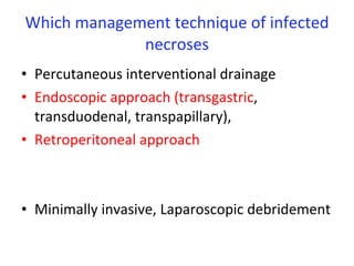 Retroperitoneal endoscopic necrosectomy | PPT
