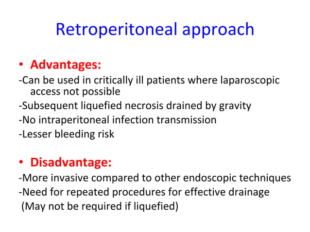 Retroperitoneal endoscopic necrosectomy | PPT | Digestive Disorders ...
