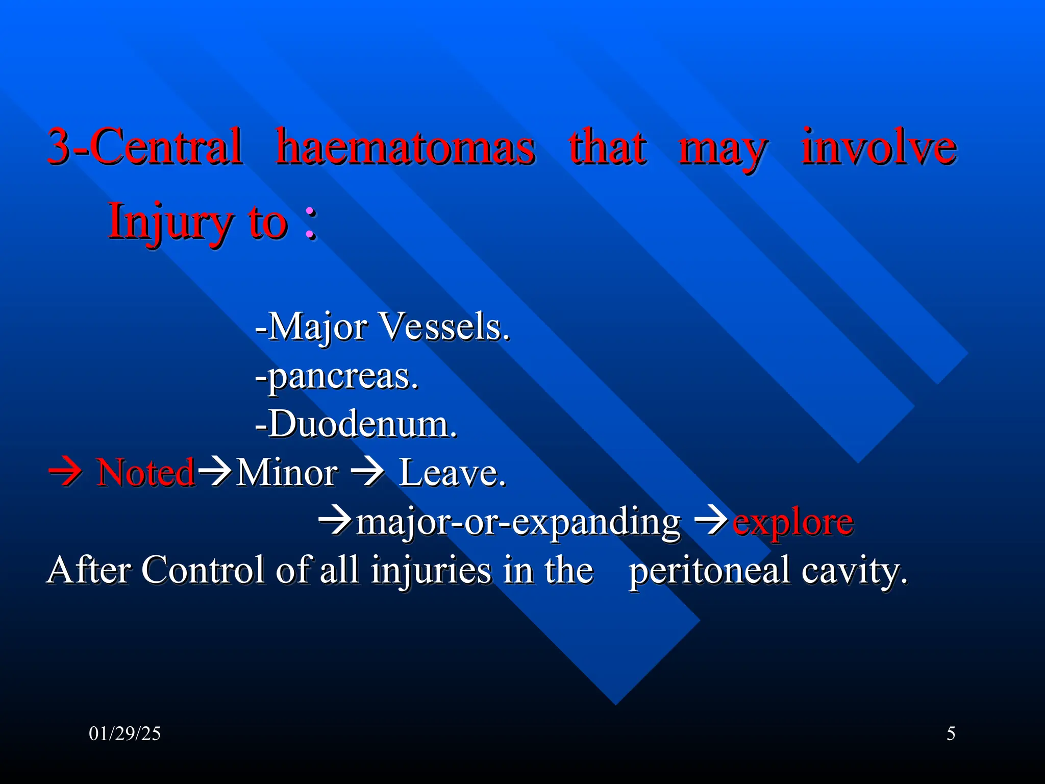 Retroperitoneal Hematoma causes and management the lect.ppt