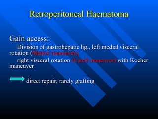 Retroperitoneal Hematoma causes and management the lect.ppt