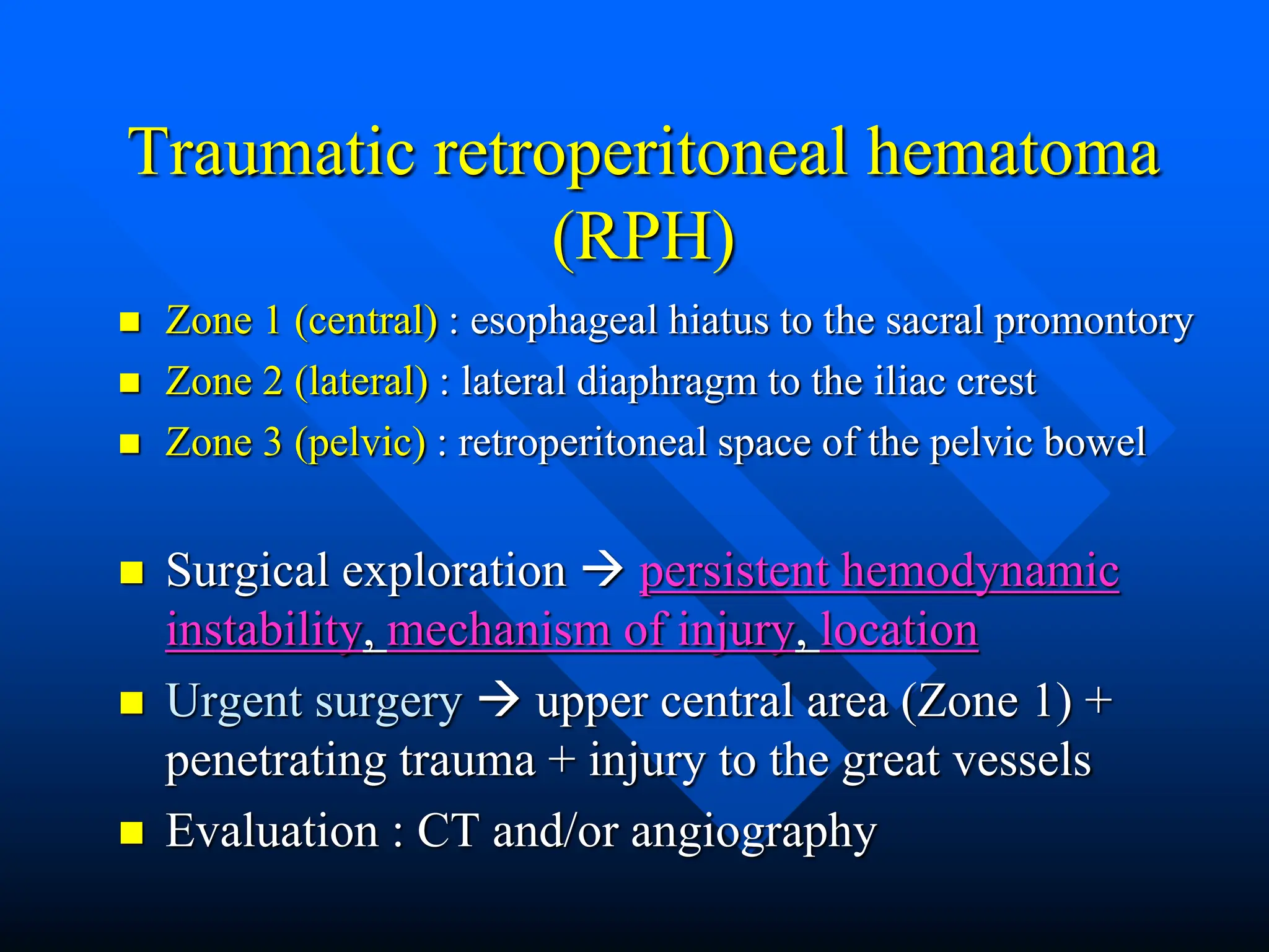 Retroperitoneal Hematoma types and management the lect.ppt