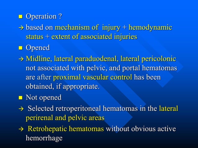 Retroperitoneal Hematoma types and management the lect.ppt