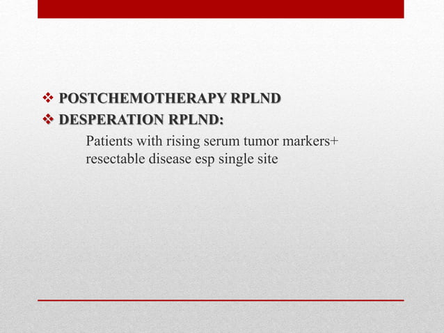 Retroperitoneal lymph node dissection kaushal | PPTX | Cancer ...