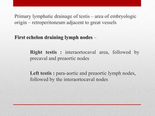 Retroperitoneal lymph node dissection kaushal | PPTX