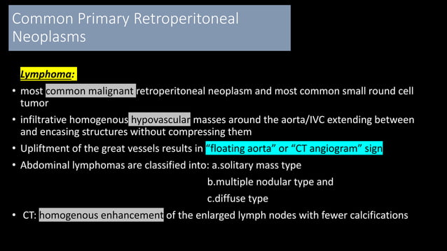 retroperitoneal mass and retroperitoneal anatomy | PPTX | Blood ...
