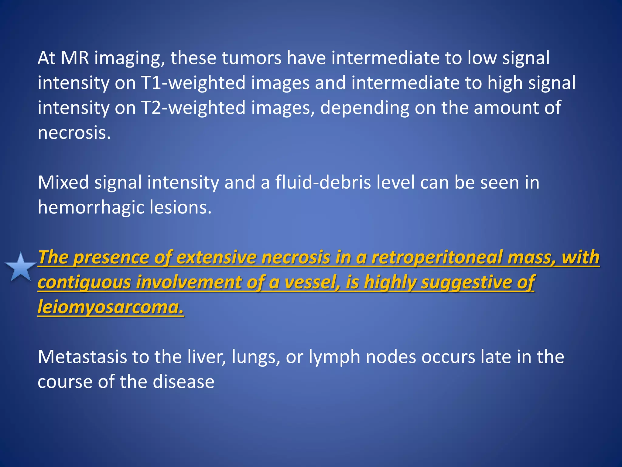 Retroperitoneal masses radiology | PPTX
