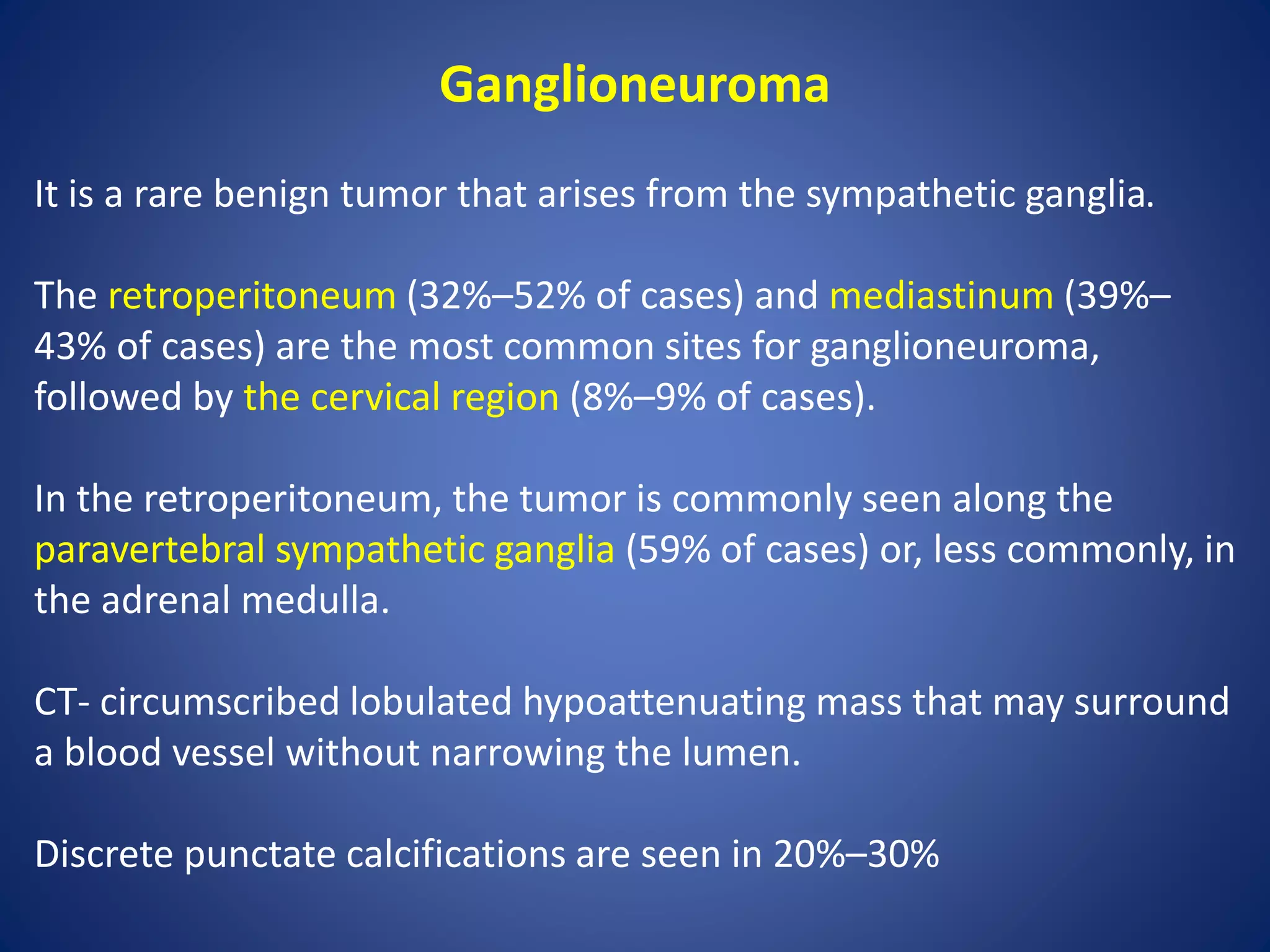 Retroperitoneal masses radiology | PPTX