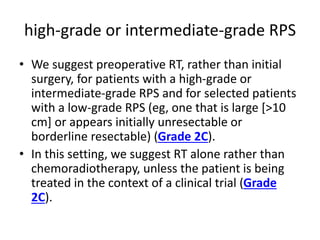 Retroperitoneal soft tissue sarcomas (rps) | PPTX