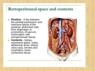 Retroperitoneal tumours | PPTX