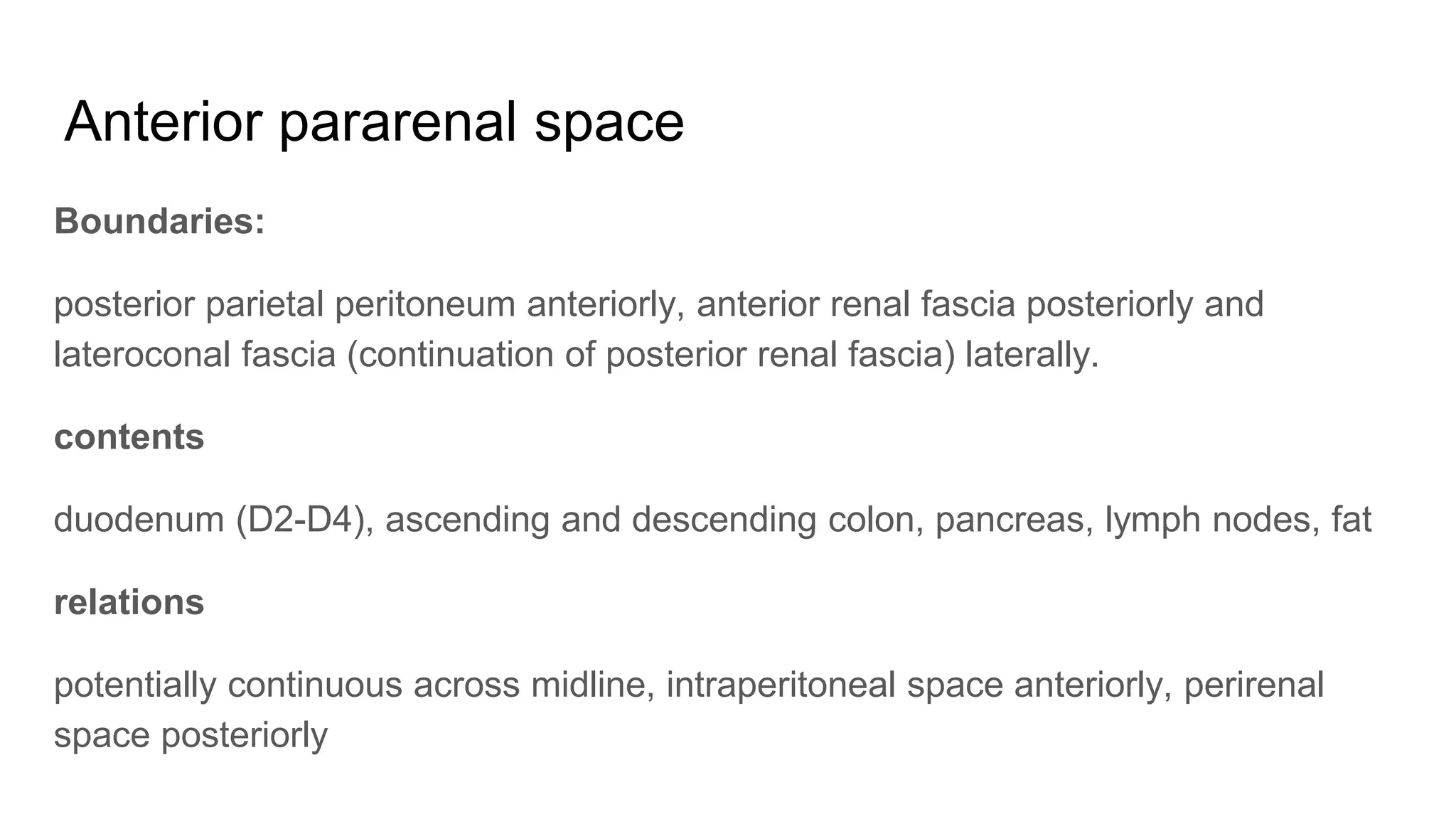 Anatomy of Retroperitoneum. | PPTX