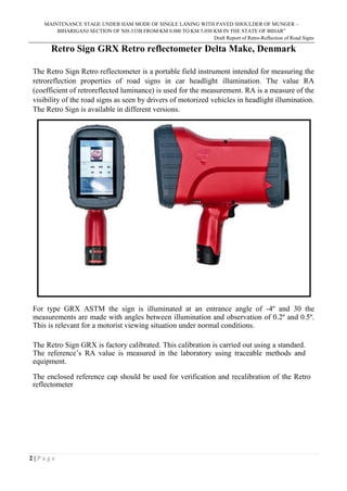 Retro Report Road Signage by Priyanshu Kumar 9608684800 | PDF