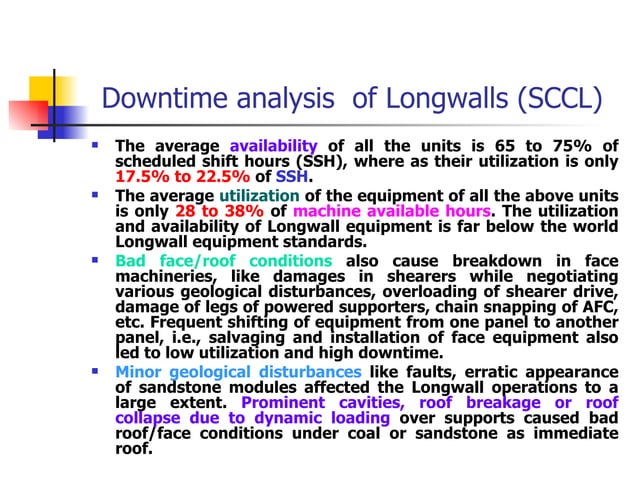 Longwall technology in india, SCCL | PPT | Power and Energy Industry ...