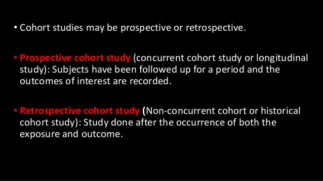 Study Design - Retrospective cohort study