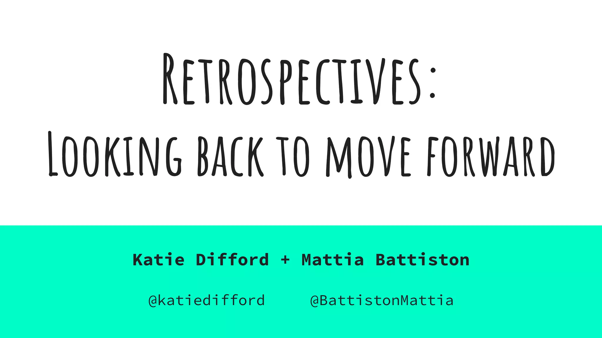 Retrospectives - looking back to move forward | PPTX