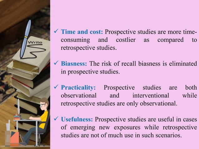 Retrospective vs Prospective Study | PPTX