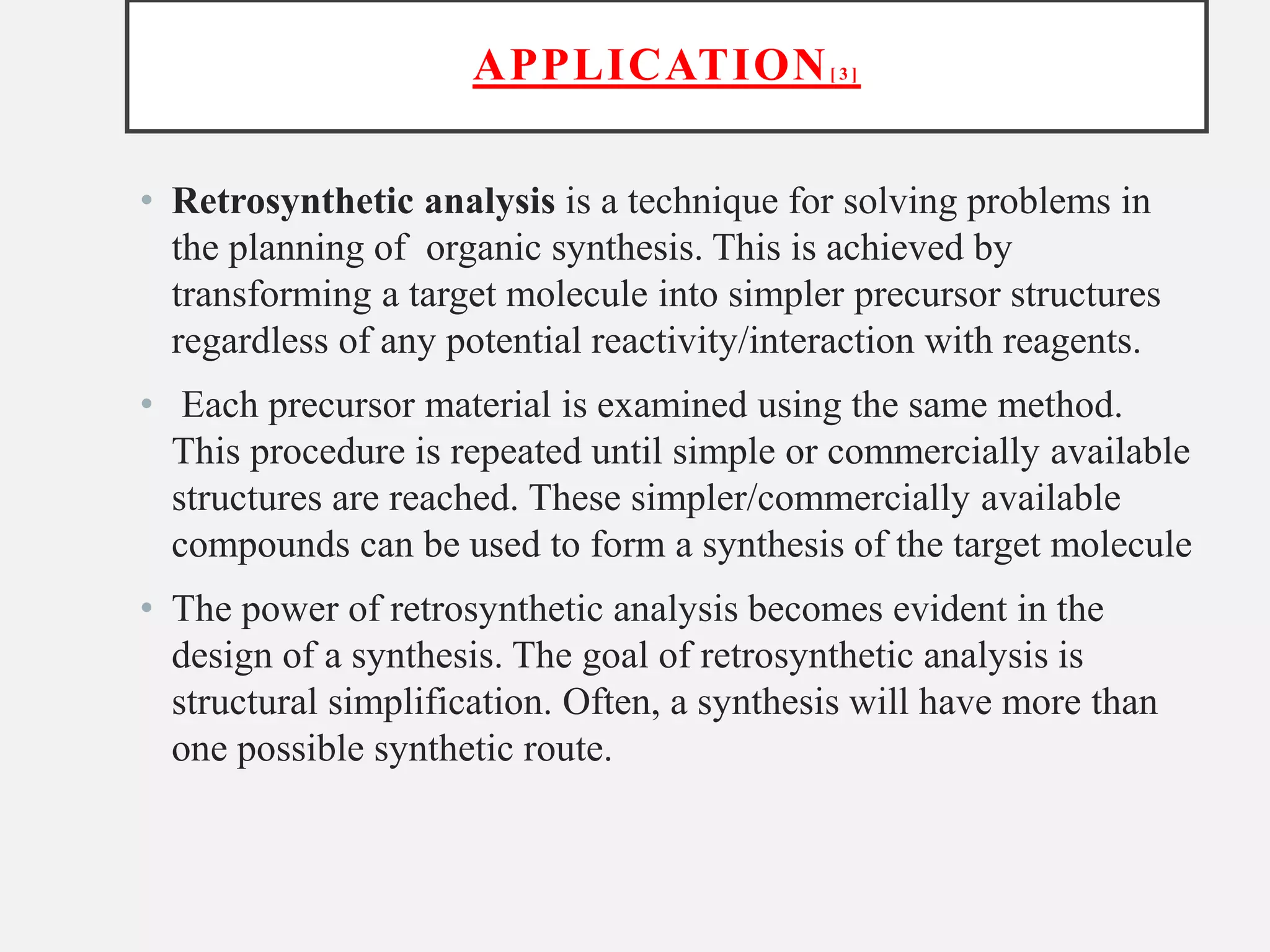 Retrosynthes analysis and disconnection approach | PPTX