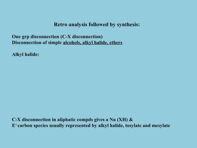 Retrosynthesis | PPT