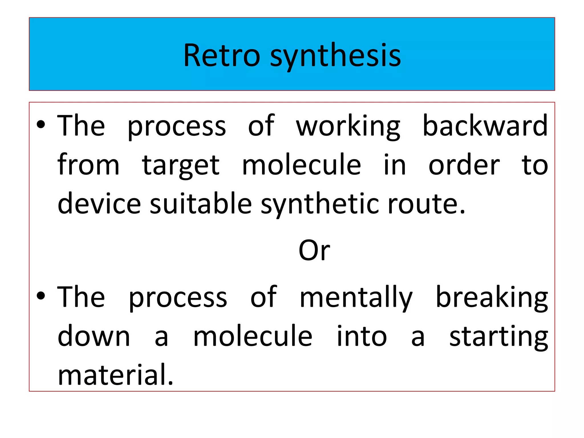 Retro synthesis | PPTX