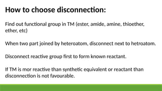 Retrosynthesis guidelines for C-X Disconnection.pptx