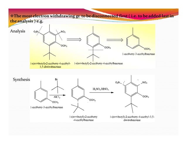 Retrosynthesis or the discconection approach | PPTX | Chemistry | Science