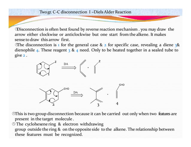 Retrosynthesis or the discconection approach | PPTX | Chemistry | Science