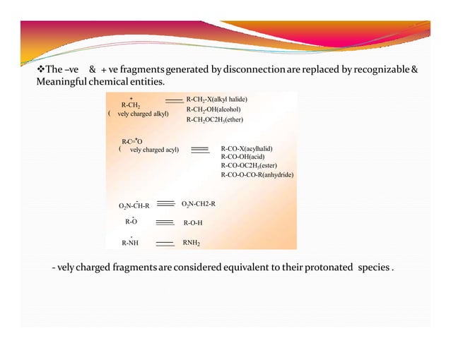 Retrosynthesis or the discconection approach | PPTX | Chemistry | Science