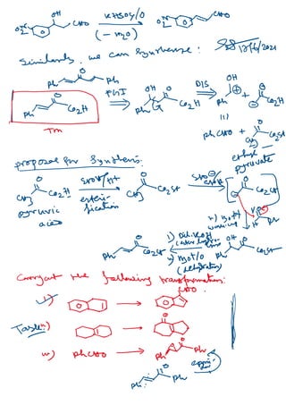 Retrosynthesis & proposed synthesis two group disconnection | PDF