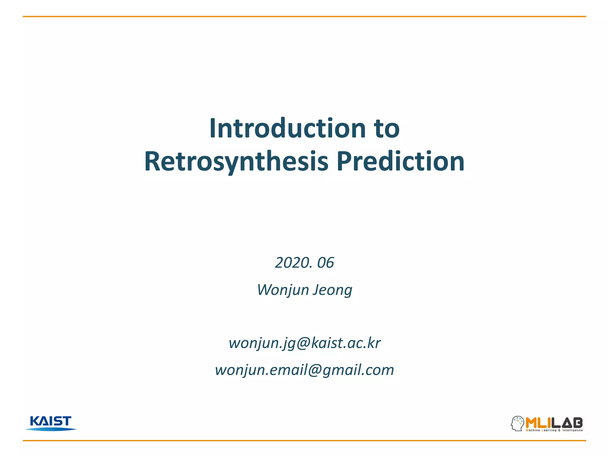 Retrosynthesis tutorial v2 | PPT
