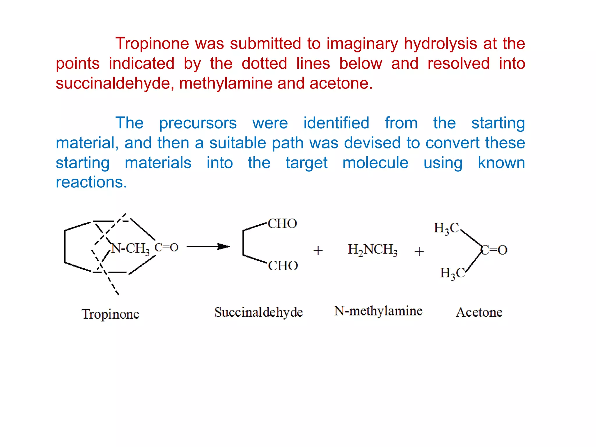 Retrosynthetic analysis in organic synthesis | PPTX