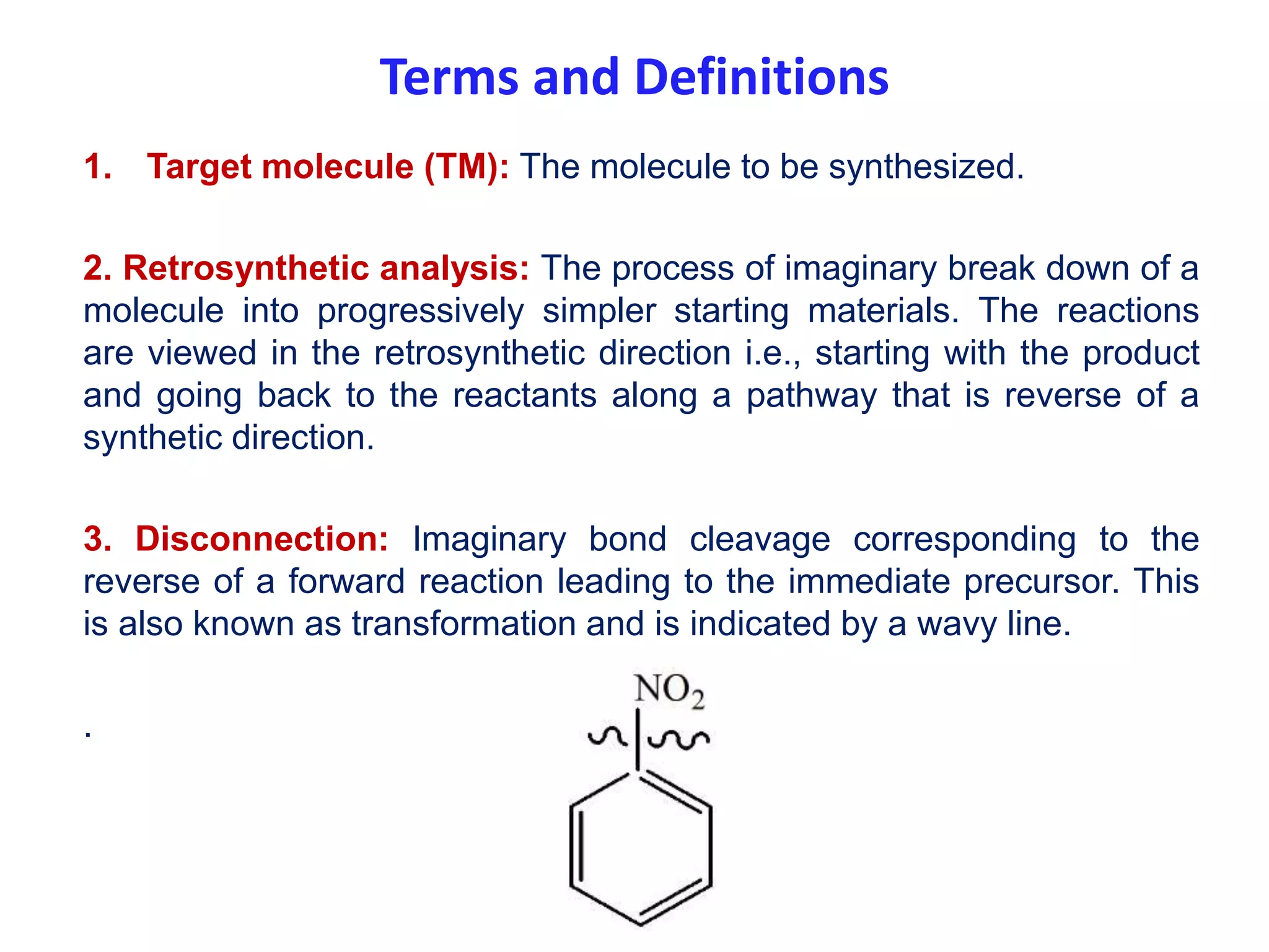 Retrosynthetic analysis in organic synthesis | PPTX