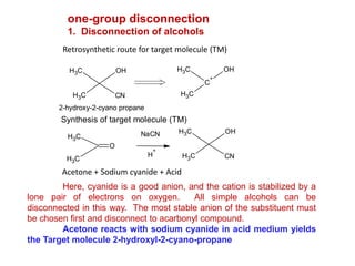 Retrosynthetic analysis in organic synthesis | PPTX