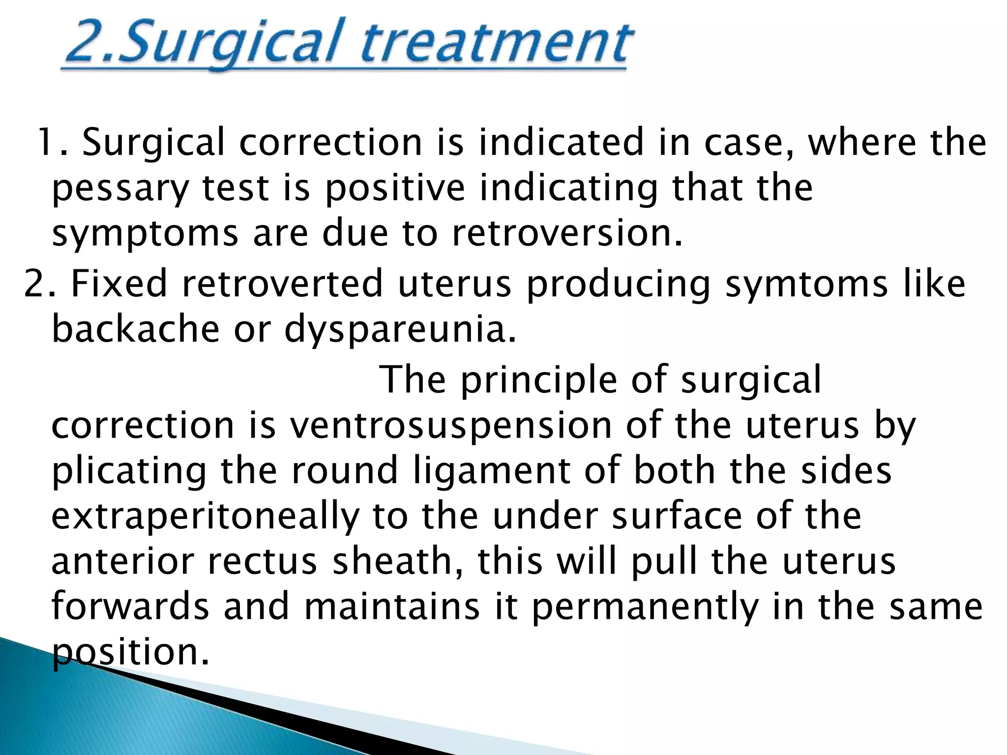 Retro-version of uterus | PPTX