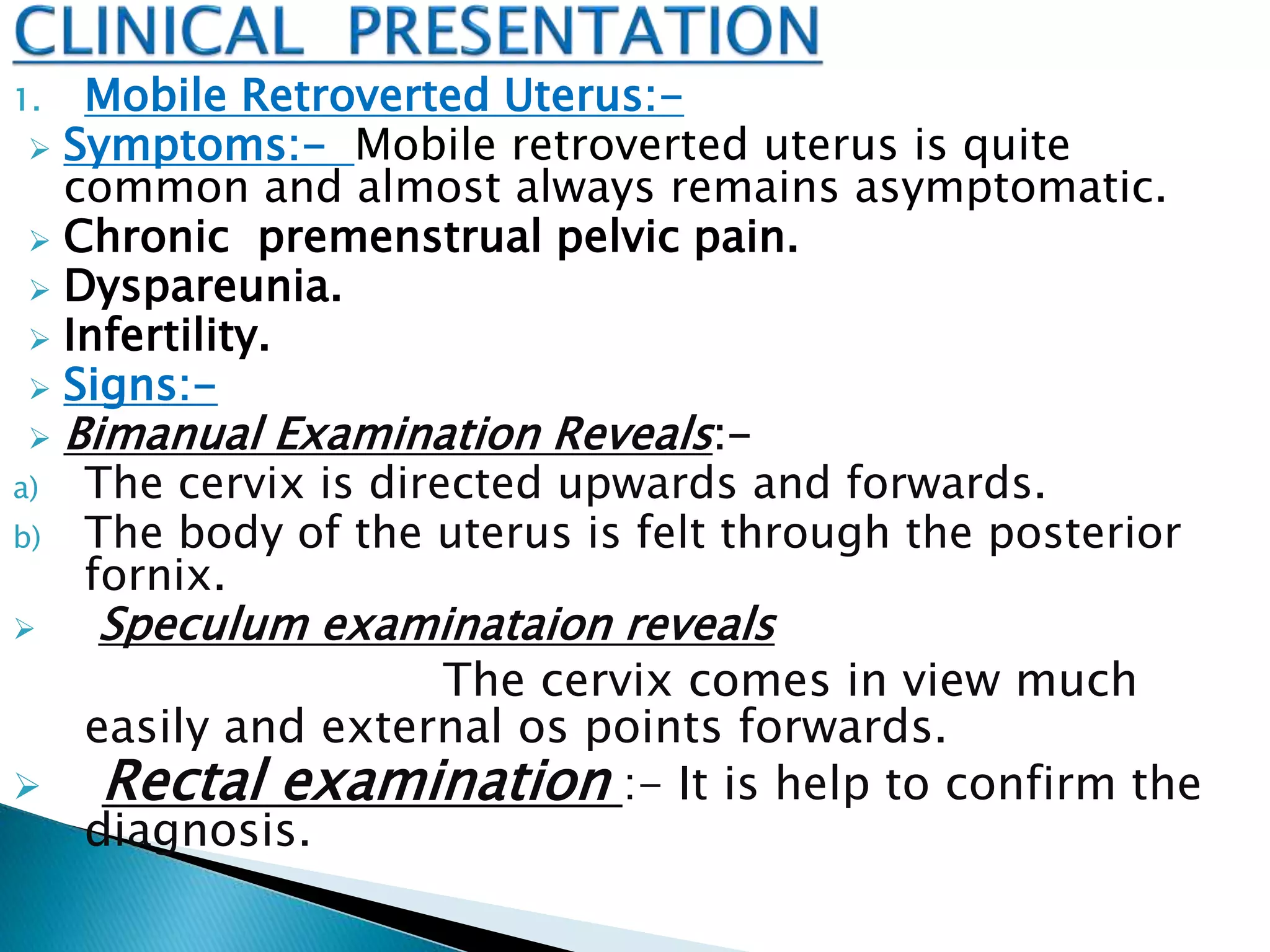 Retro-version of uterus | PPTX