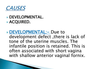 Retro-version of uterus | PPTX