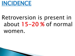 Retro-version of uterus | PPTX