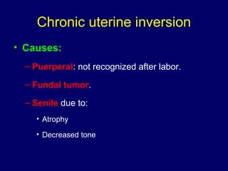 Retroverted retroflexed uterus &uterine inversion | PPT