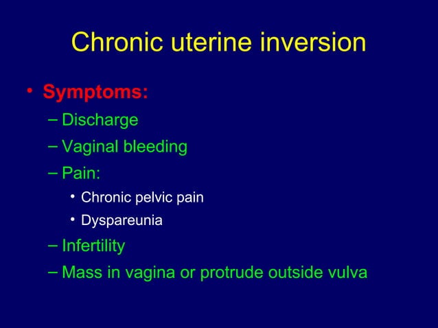 Retroverted retroflexed uterus &uterine inversion | PPT | Pregnancy ...
