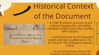 CUSTOMS OF THE TAGALOGS (LUZON, VISAYAS, MINDANAO) | PPTX