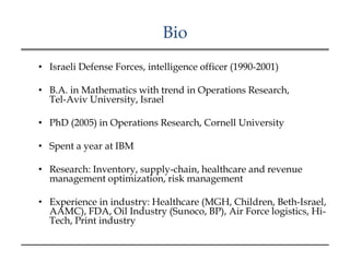 mHealth Israel_Professor Retsef Levi_Healthcare Innovation and Hospital ...
