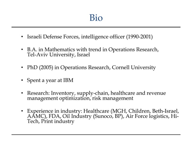 mHealth Israel_Professor Retsef Levi_Healthcare Innovation and Hospital ...